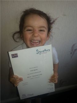Evie shows signs of a bright future - Signature