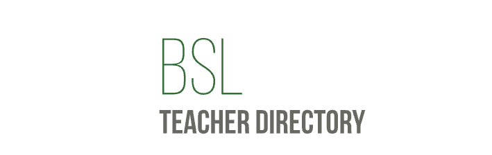 Introducing the BSL Teacher Directory - Signature