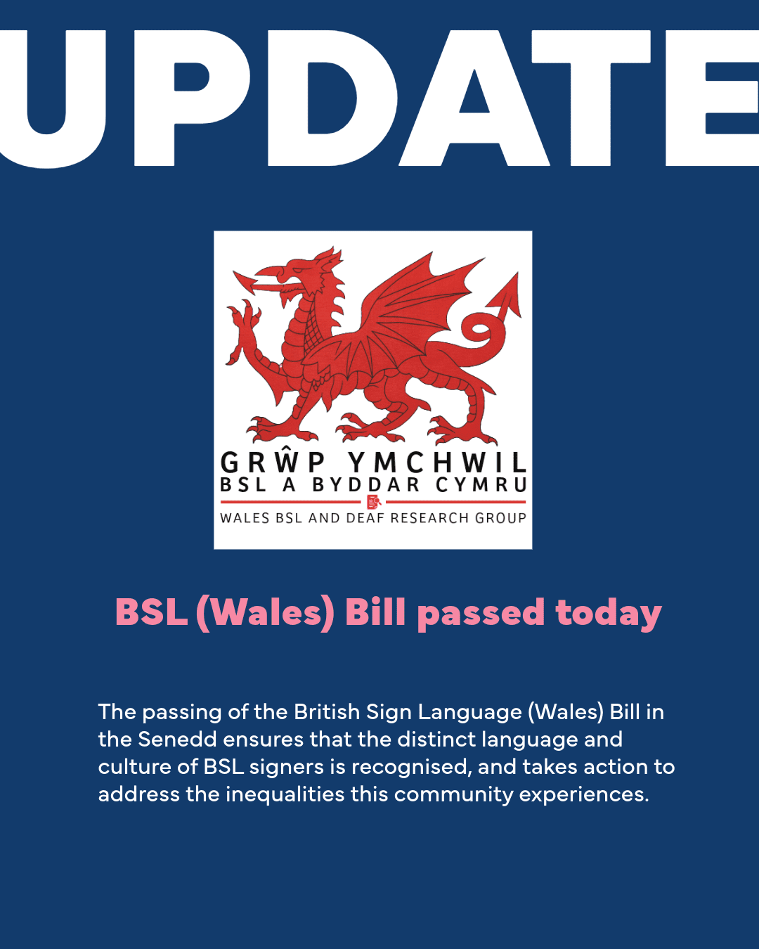 British Sign Language (Wales) Bill successfully passes the final stage ...